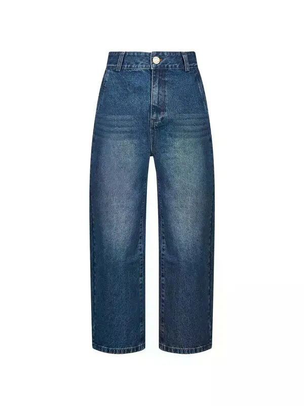 HOUSE OF ERRORS Embroidered Whiskered Straight-leg Jeans