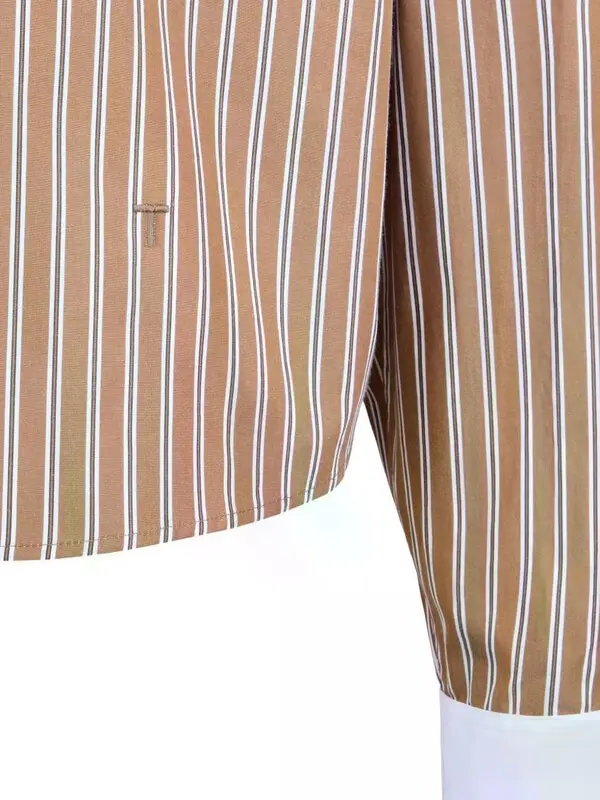 TOD'S Striped Cropped Shirt