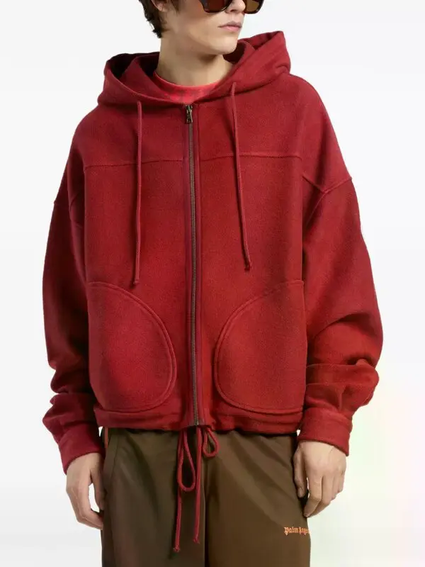 Palm Angels Palm Tree Zip Loose Hoodie