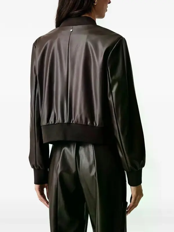 Armani Exchange Faux-leather Bomber Jacket