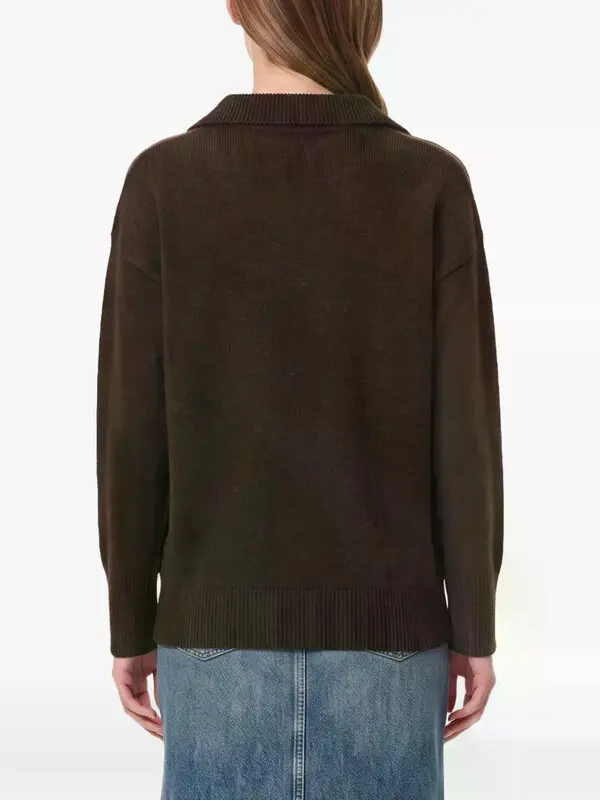 Antonelli Firenze Spread-collar Drop-shoulder Sweater