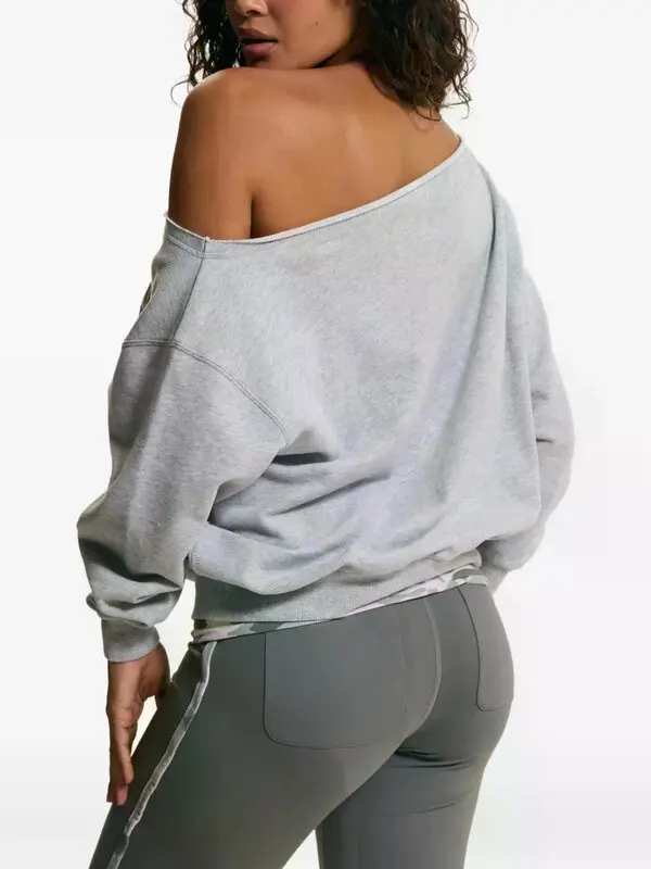 Juicy Couture Off-shoulder Logo-print Sweatshirt