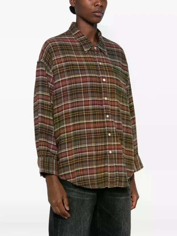 R13 Plaid-pattern Shirt