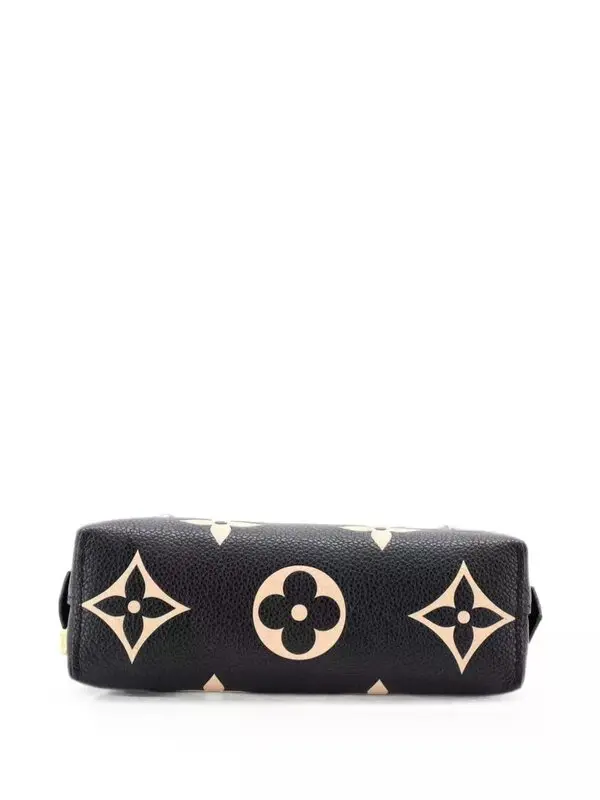 LOUIS VUITTON Cosmetic Bicolor Monogram Empreinte Giant Pouch - Black