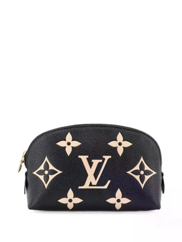 LOUIS VUITTON Cosmetic Bicolor Monogram Empreinte Giant Pouch
