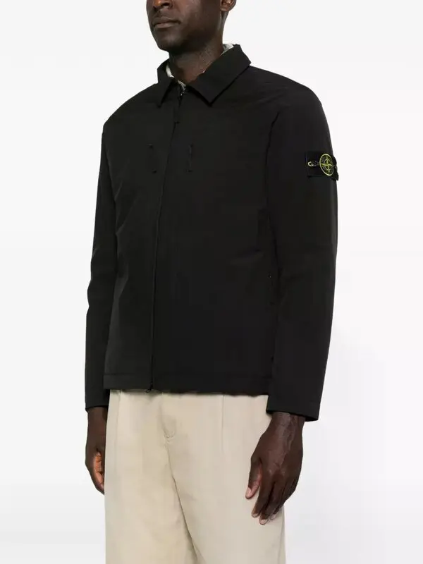 Stone Island Logo-patch Zip-up Jacket