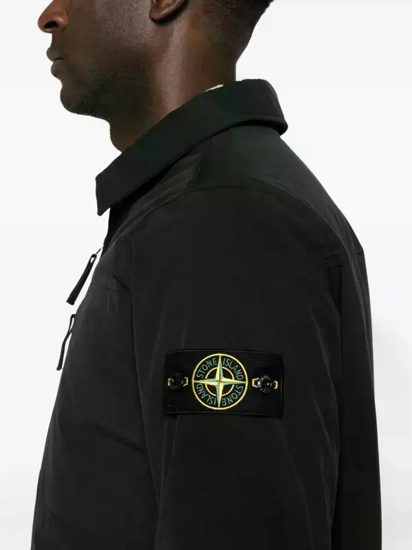 Stone Island Logo-patch Zip-up Jacket