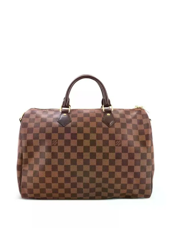 LOUIS VUITTON Speedy Bandouliere Bag Damier 35 Satchel - Brown