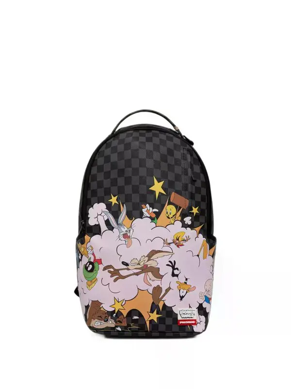 SPRAYGROUND Looney Tunes Checkerboard-print Backpack - Black