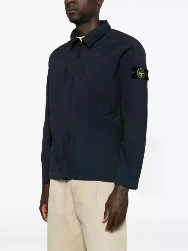 Stone Island Logo-patch Zip-up Jacket