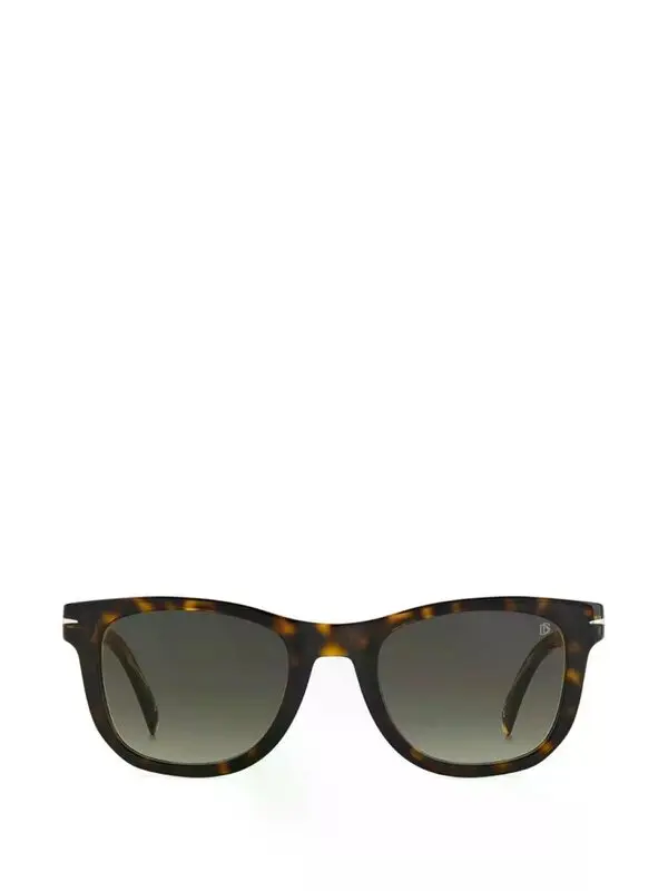 DB EYEWEAR BY DAVID BECKHAM Tortoiseshell-effect Rectangle-frame Sunglasses