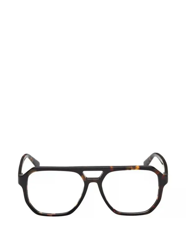 Guess Tortoiseshell-effect Pilot-frame Glasses - Brown