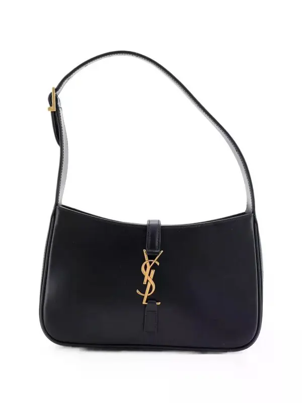 Saint Laurent Le 5 A 7 Leather Small Hobo Bag