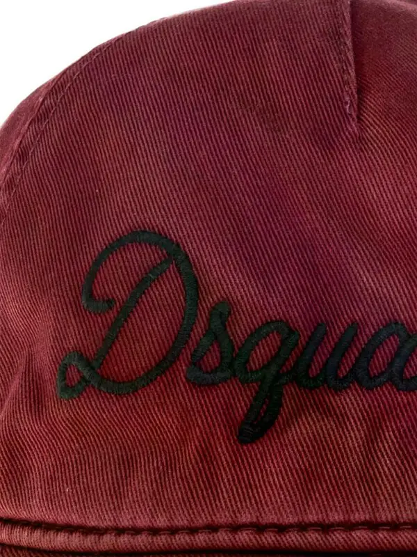 Dsquared2 Logo-embroidered Distressed Baseball Cap