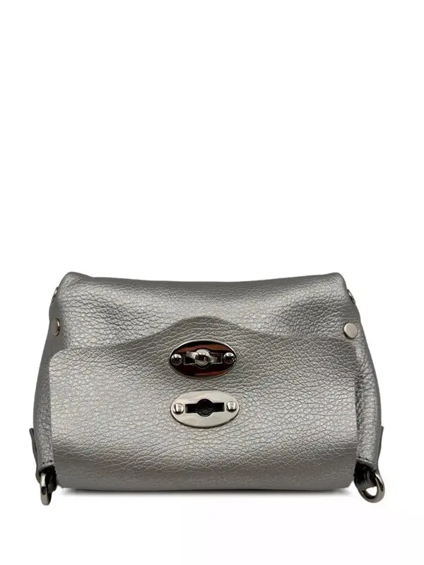 ZANELLATO Baby Postina Leather Cross Body Bag - Silver