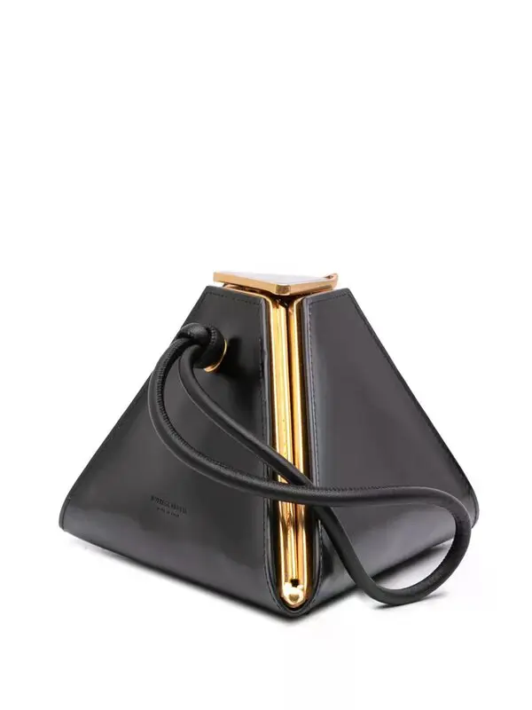 Bottega Veneta 2012-2026 Calfskin Pyramid Clutch Bag - Black