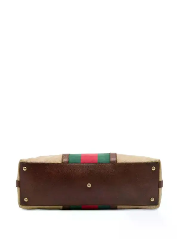 Gucci 2016-2026 Medium Canvas Web Rania Top Handle Bag Satchel