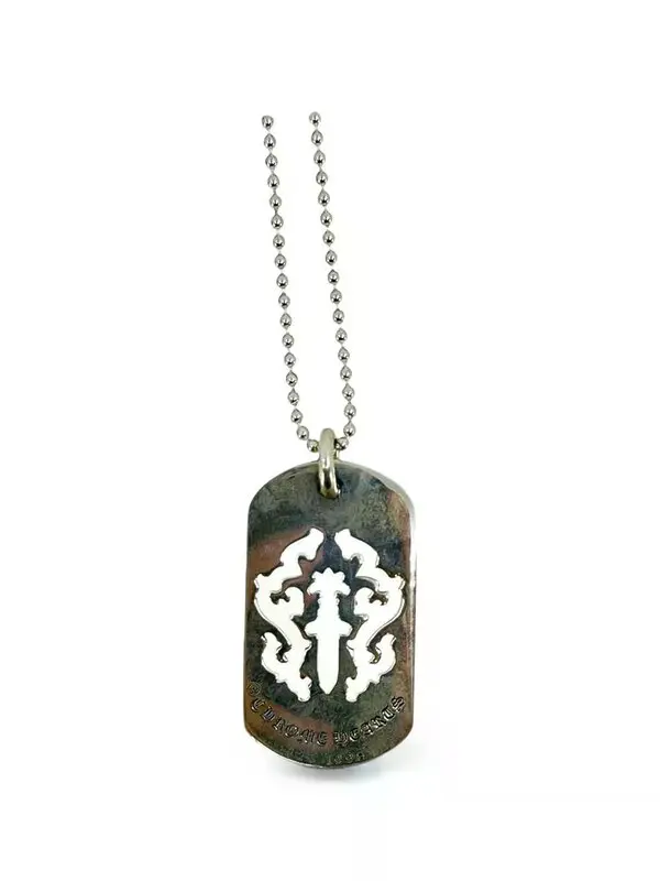 Chrome Hearts Vine Dagger Cutout Necklace - Silver