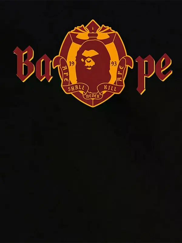 A BATHING APE Old English Logo-print T-shirt