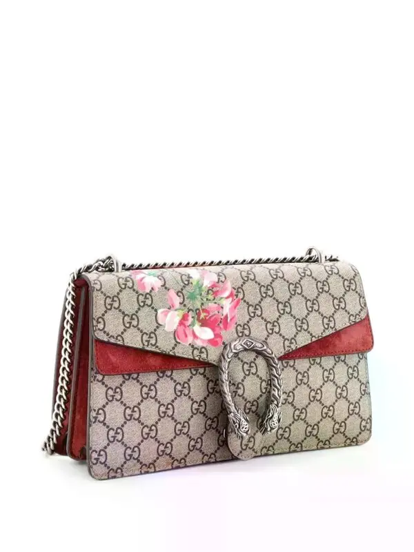 Gucci Dionysus Bag Blooms Print Gg Coated Canvas Small Shoulder Bag