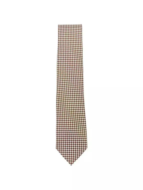 ERRICO FORMICOLA Geometric-print Silk Tie
