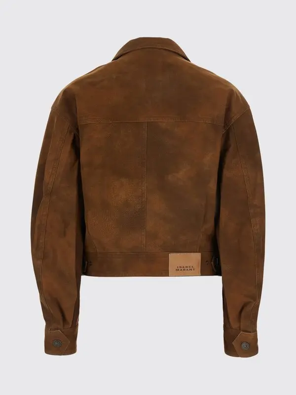 Isabel Marant Étoile Suede Leather Shirt Jacket With Concealed Closure