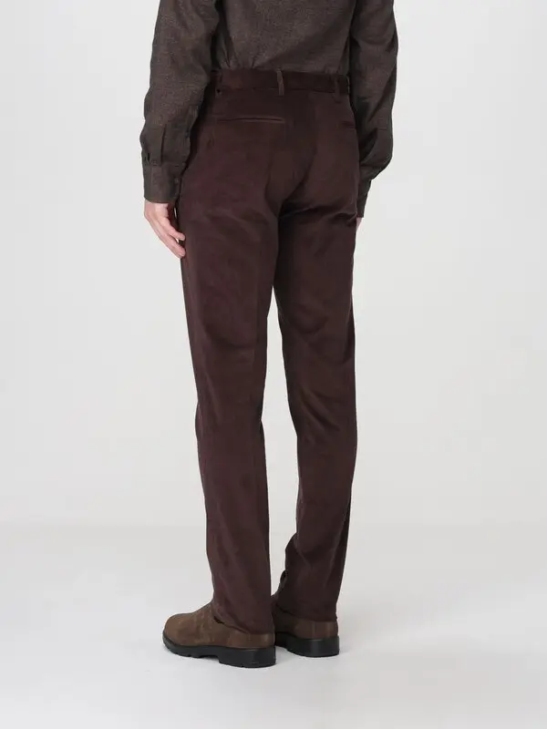 BROOKSFIELD Slim Fit Mid-rise Velvet Pants - Brown