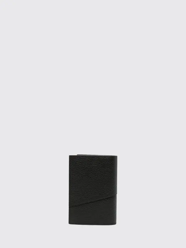 Loewe Grained Leather Bifold Card Holder With Embossed Logo And Five Slots
