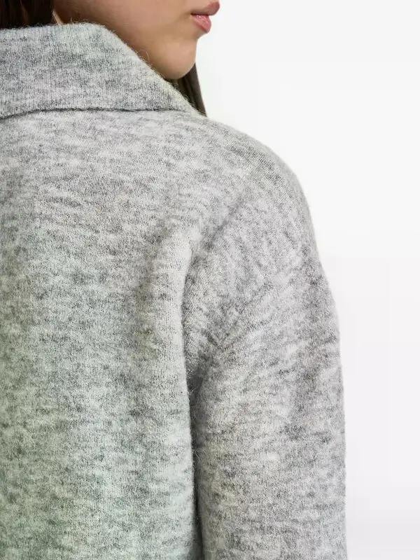 Patrizia Pepe Spread-collar Knitted Sweater