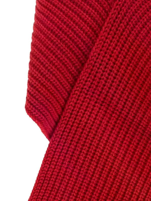 Moncler Ribbed-knit Hooded Scarf