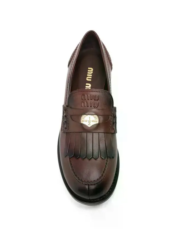 Miu Miu Fringed Coin Loafers