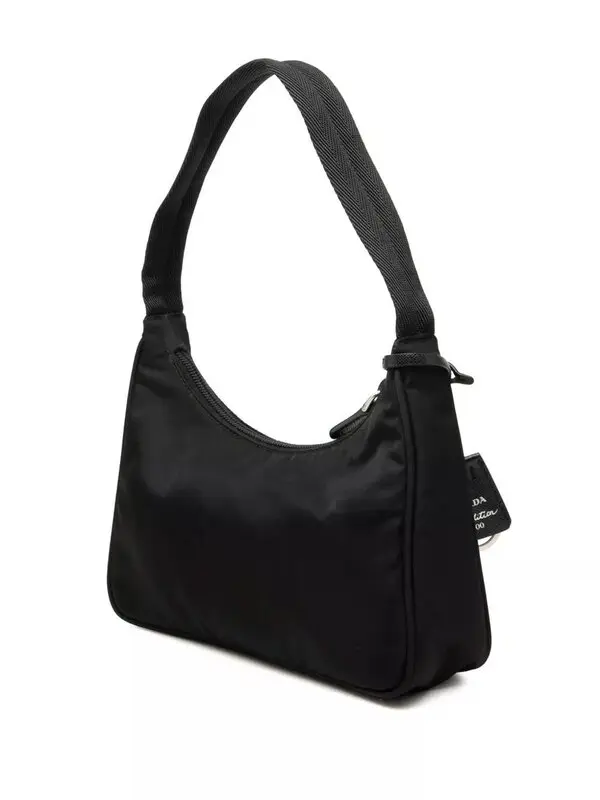Prada 2019-2026 Mini Tessuto Re Edition 2000 Shoulder Bag - Black