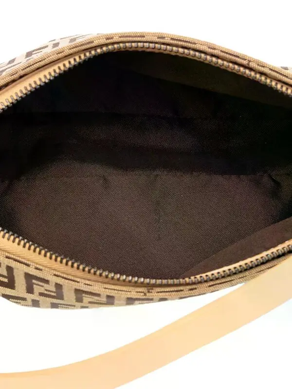 Fendi 2000-2010 Zucchino Canvas Pochette Shoulder Bag