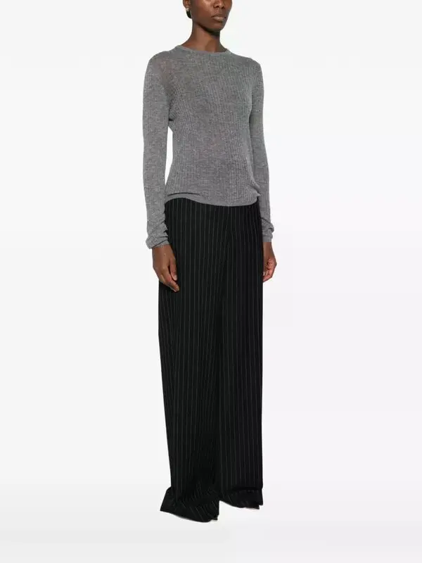 ELEH Ribbed-knit Sequin-embellished Sweater