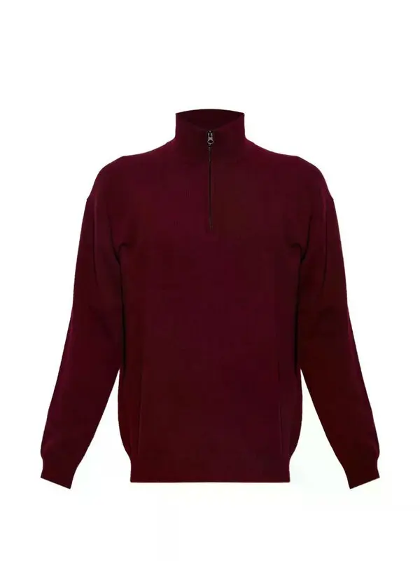 LISA YANG Augustus Zip-up Sweater - Red