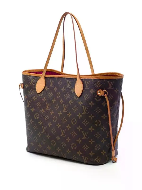 LOUIS VUITTON 2016 Monogram Neverfull Mm Tote Bag - Brown