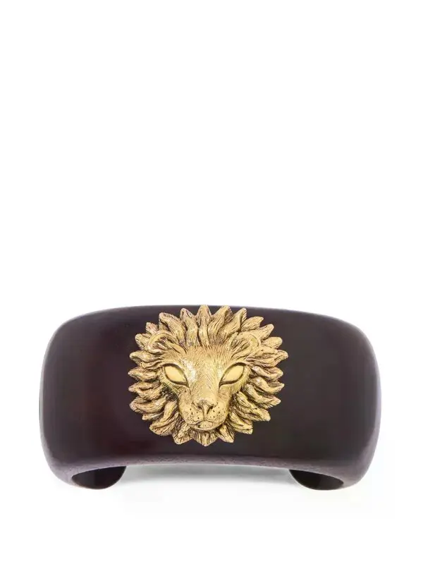 AURÉLIE BIDERMANN Saby Lion-head Cuff Bracelet