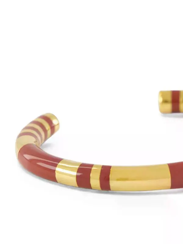 AURÉLIE BIDERMANN Positano Striped Cuff Bracelet