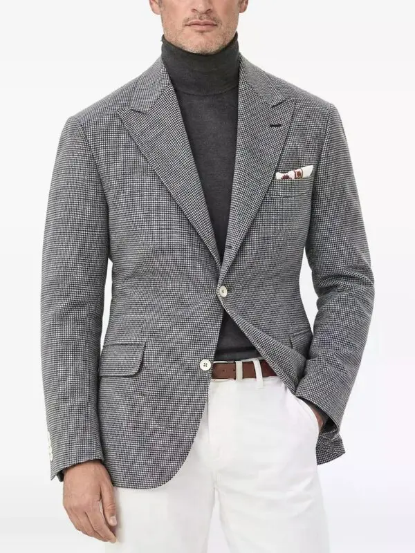 Brunello Cucinelli Check-pattern Wool Blazer