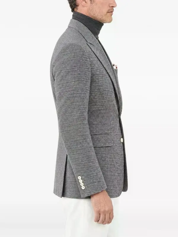 Brunello Cucinelli Check-pattern Wool Blazer