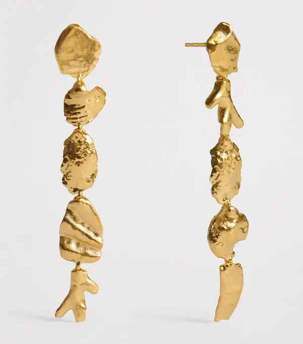 Monica Vinader Vermeil Fragments Drop Earrings