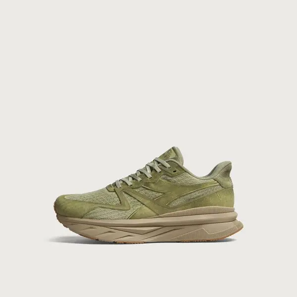 DIADORA V7000 Dip-dye Sneaker - Green Lily Pad