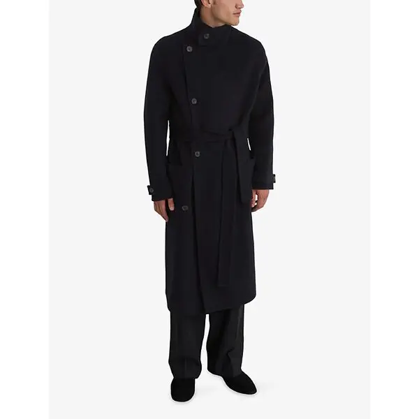REISS Selation Belted Wool-blend Coat