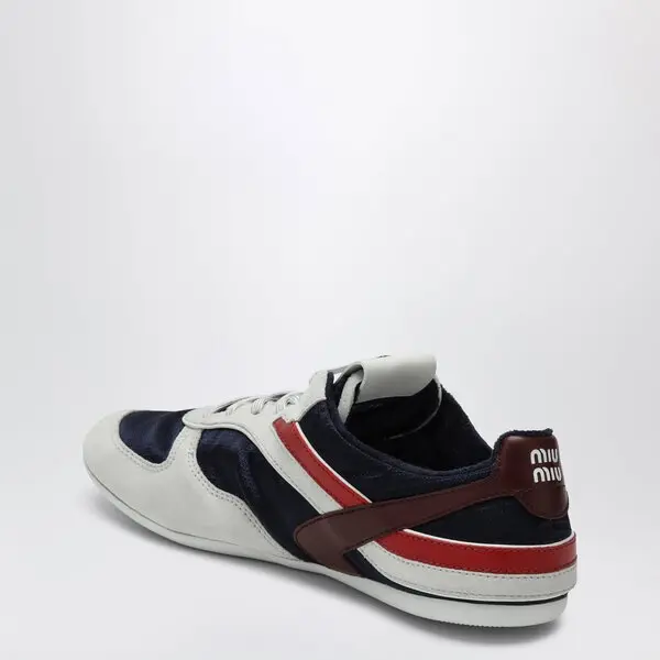 Miu Miu Sneakers Gymnasium Baltic/amaranth In Technical Fabric And Suede