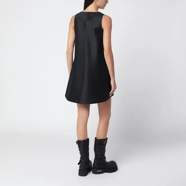 Balenciaga A-line Dress In Wool And Silk