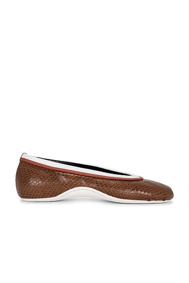 Dries Van Noten Foot Shaped Rubber Sole Ballerina Flat
