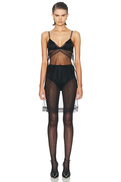 TOM FORD Stretch Tulle Cocktail Slip Dress