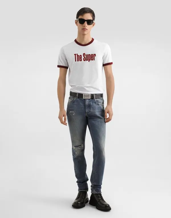 Dolce & Gabbana Regular Cotton Jeans Denim Multi-colored