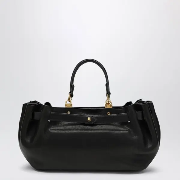 Balenciaga Small Leather Fan Carry All Bag