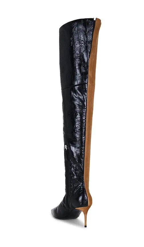 BLACK SUEDE STUDIO Oblik 70 Over The Knee Boot In . Also